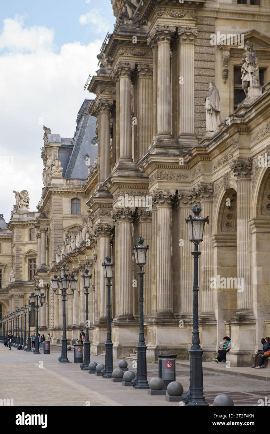 Columns in Louvre Palace. PARIS - 29 APRIL,2019 Stock Photo - Alamy