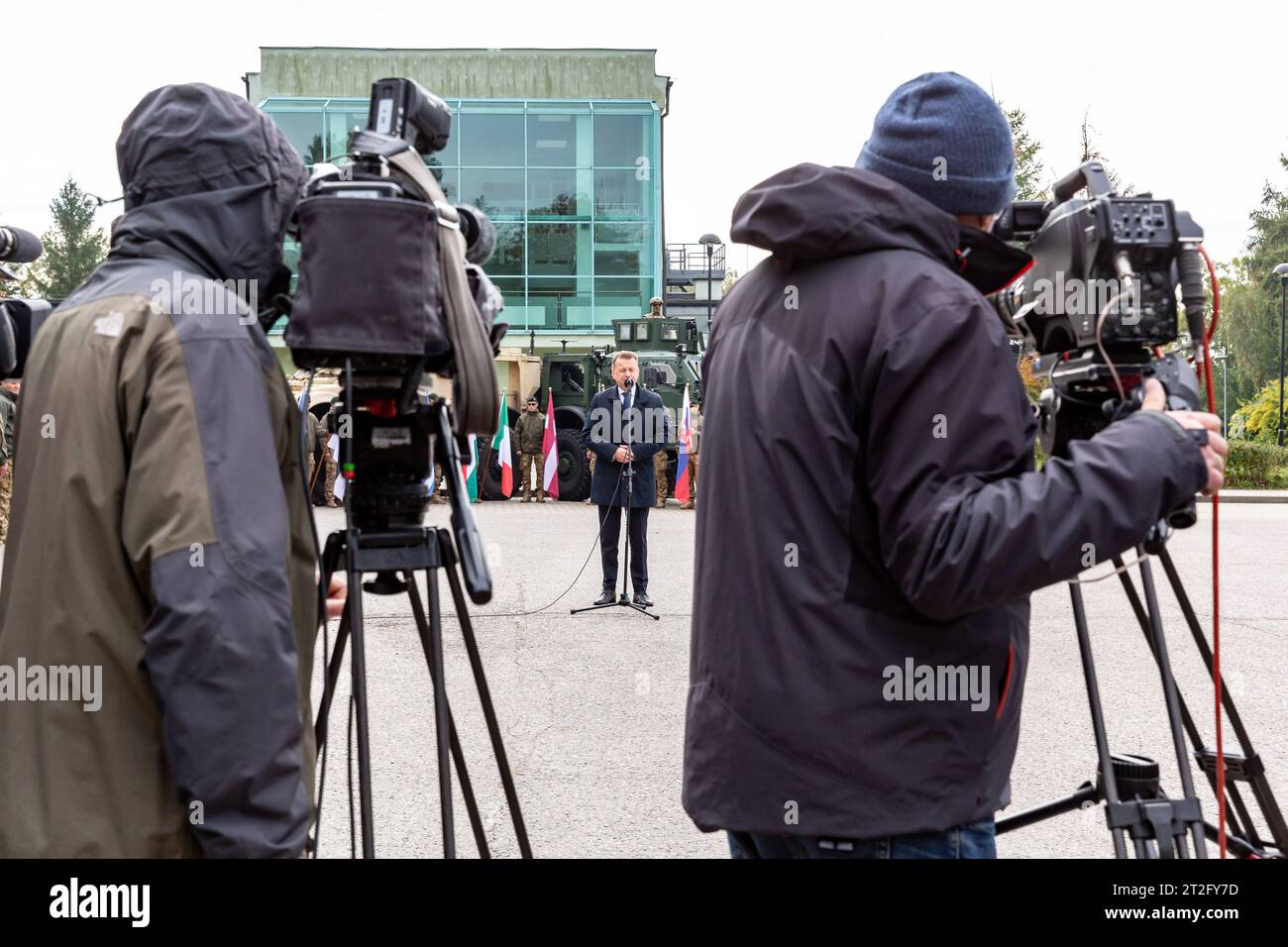 Ministrer of National Defense of Poland, Mariusz B?aszczak speaks ...