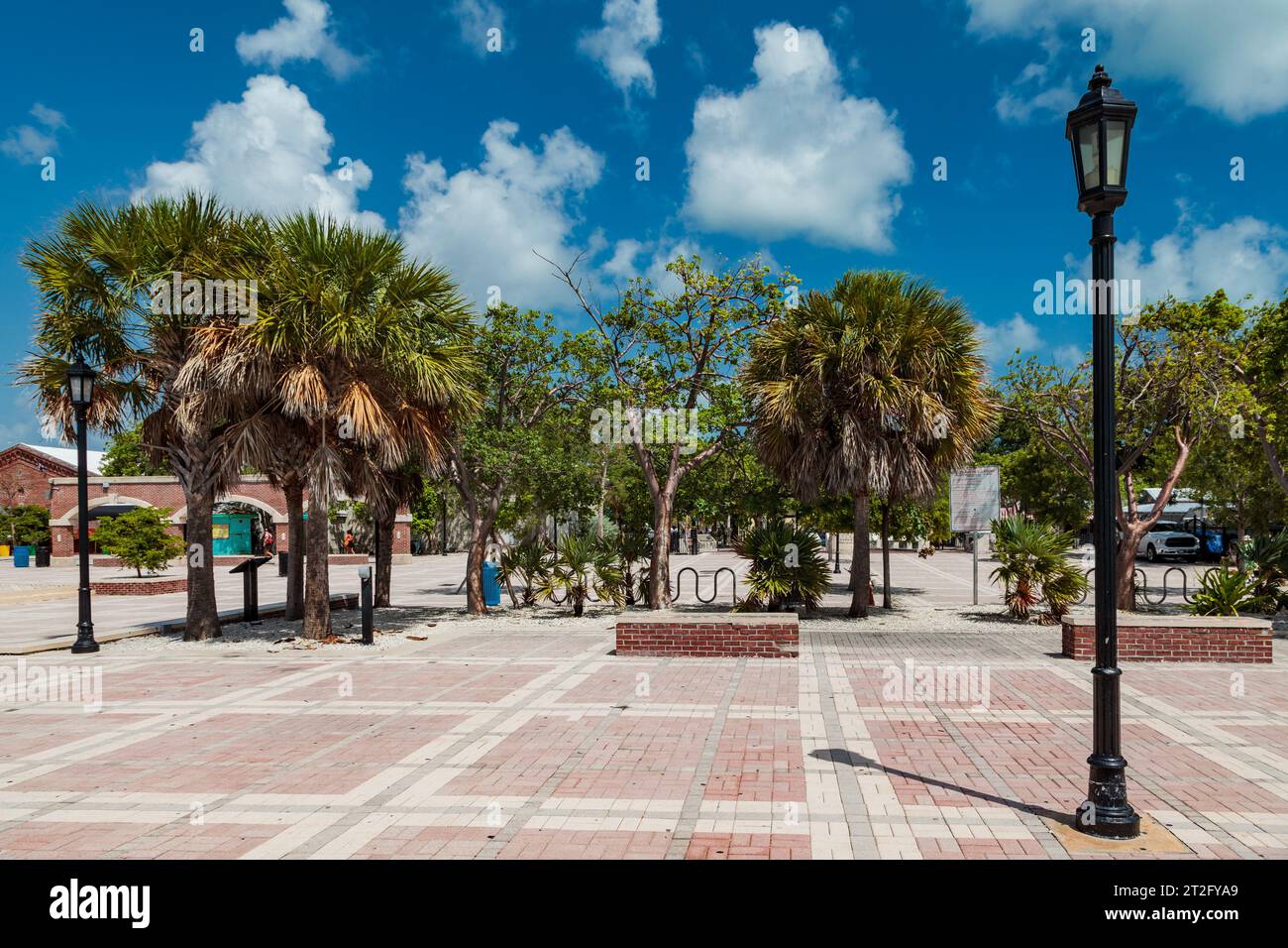 Mallory Square, Key West, Florida, USA on a clear sunny day Stock Photo ...