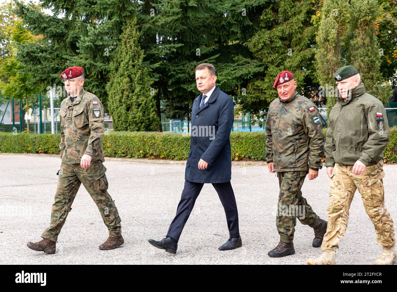 Krakow, Poland. 19th Oct, 2023. Ministrer of National Defense of Poland ...