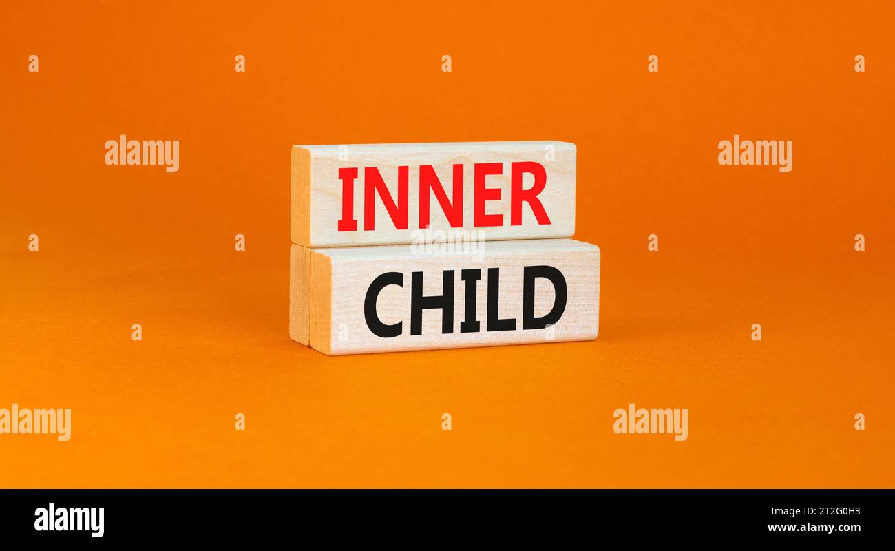 Inner child symbol. Concept words Inner child on beautiful wooden block ...