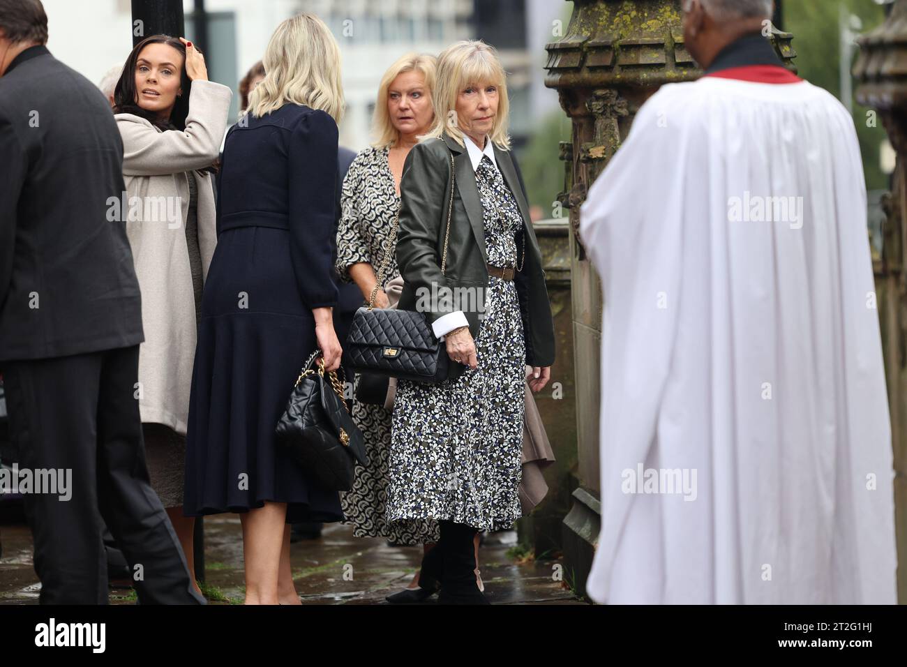 Manchester, UK, 19th October 2023. Gill Lee (right), Francis Lee's ...