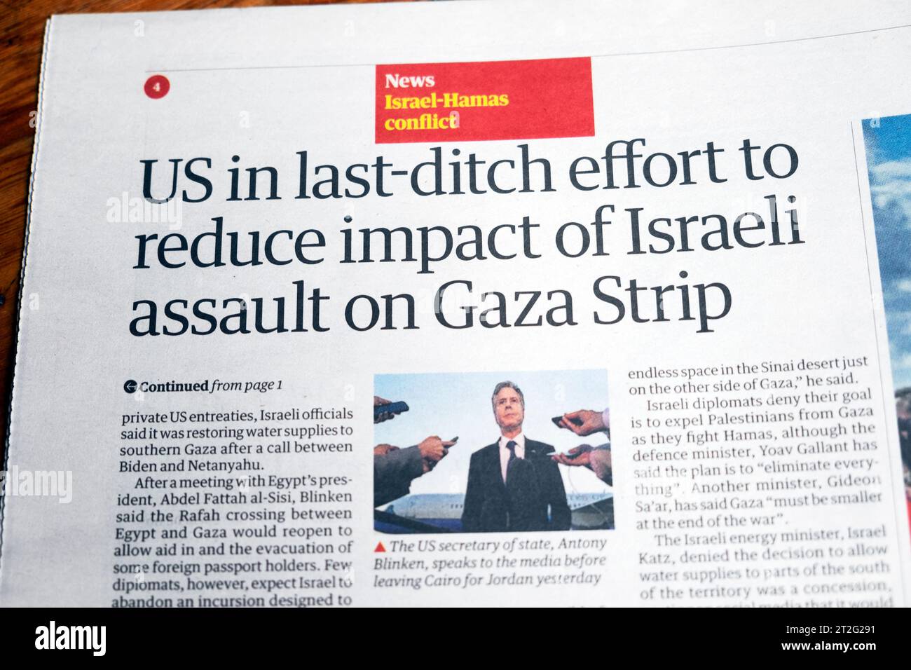 'US in last-ditch effort to reduce impact of Israeli assault on Gaza ...