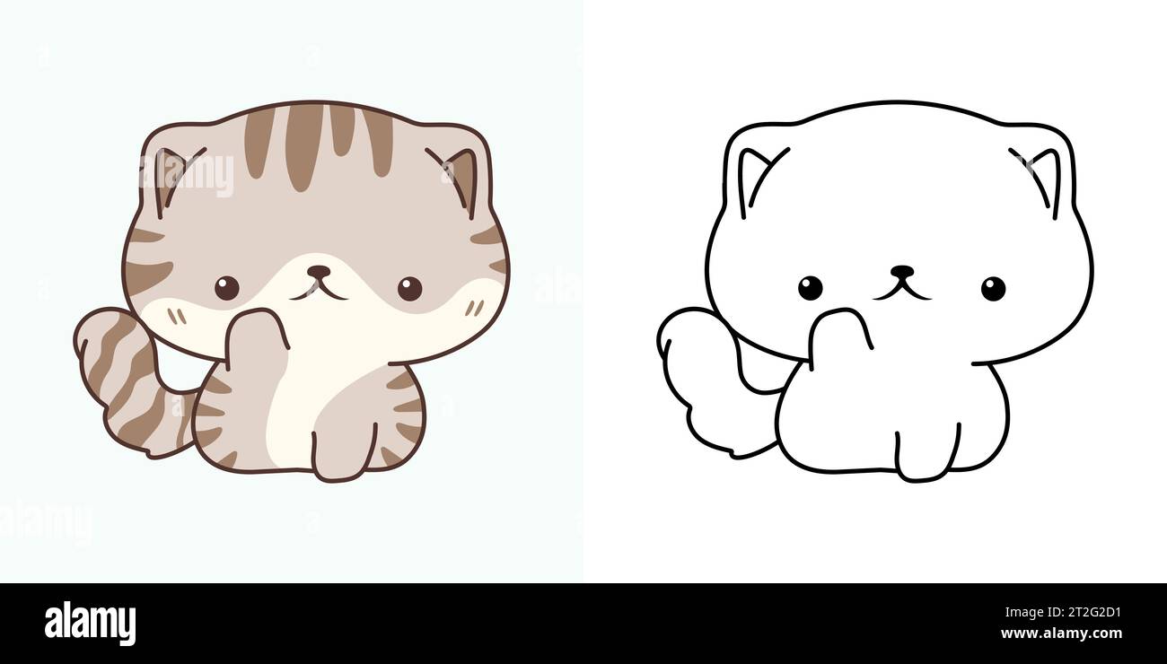 Cartoon Rabbit Clipart for Coloring Page and Illustration. Clip Art ...