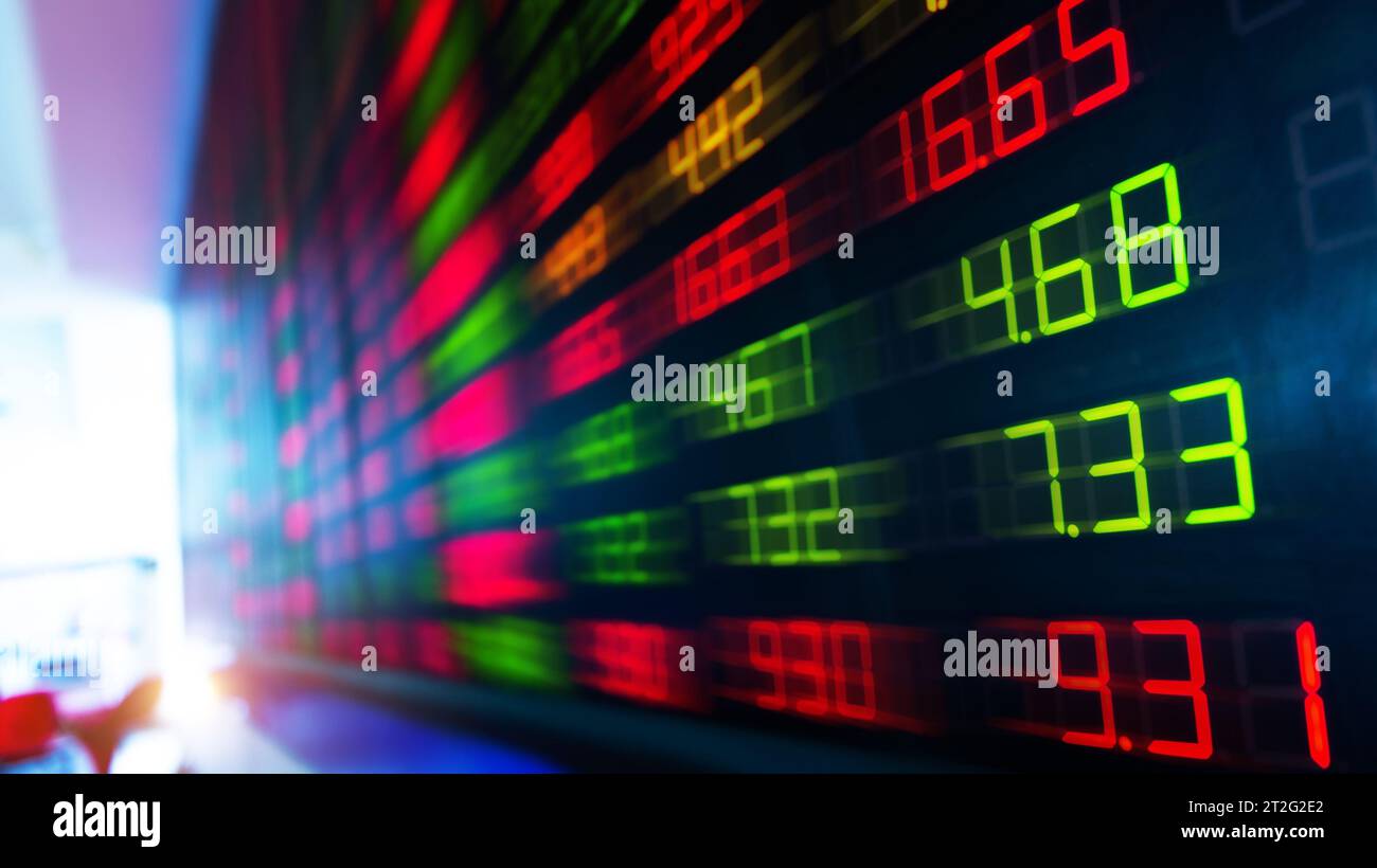 China Market Quotes Display View Of Stock Market Quotes Stock Image