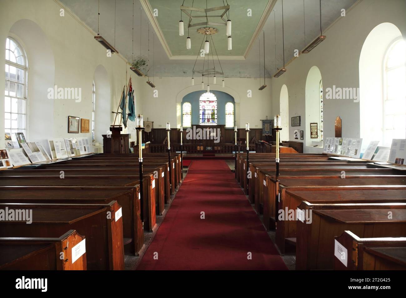 Interior of St Patrick's Church, Jurby, Isle of Man Stock Photo - Alamy