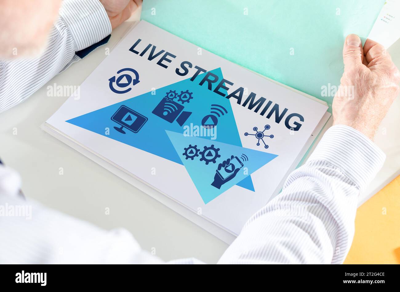File streaming technology hi-res stock photography and images - Alamy