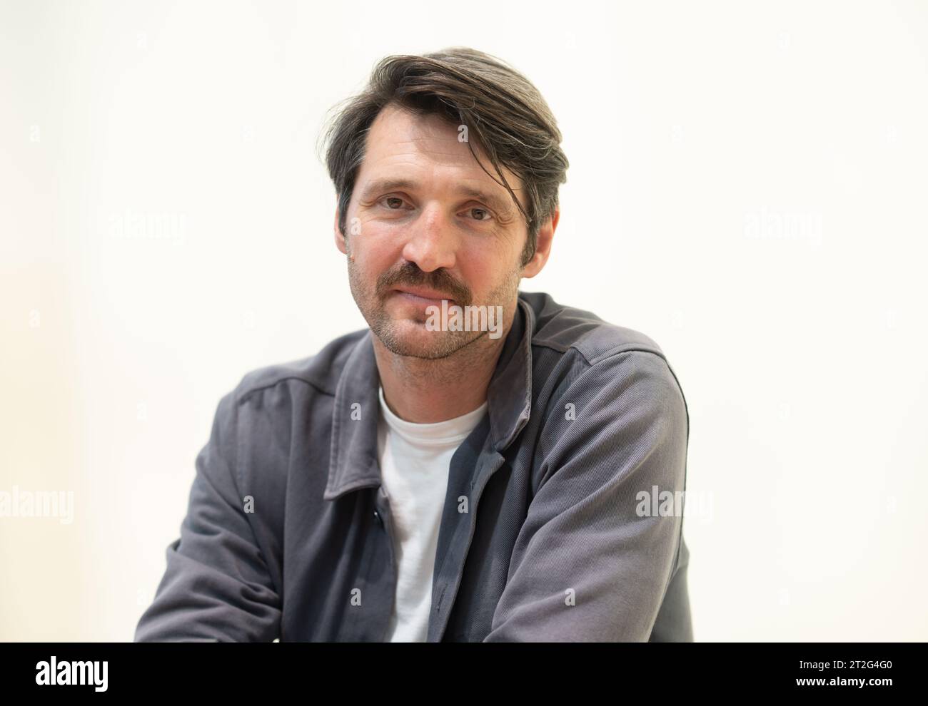 19 October 2023, Hesse, Frankfurt/Main: Author Thomas Meyer, photographed at the 75th Frankfurt ...