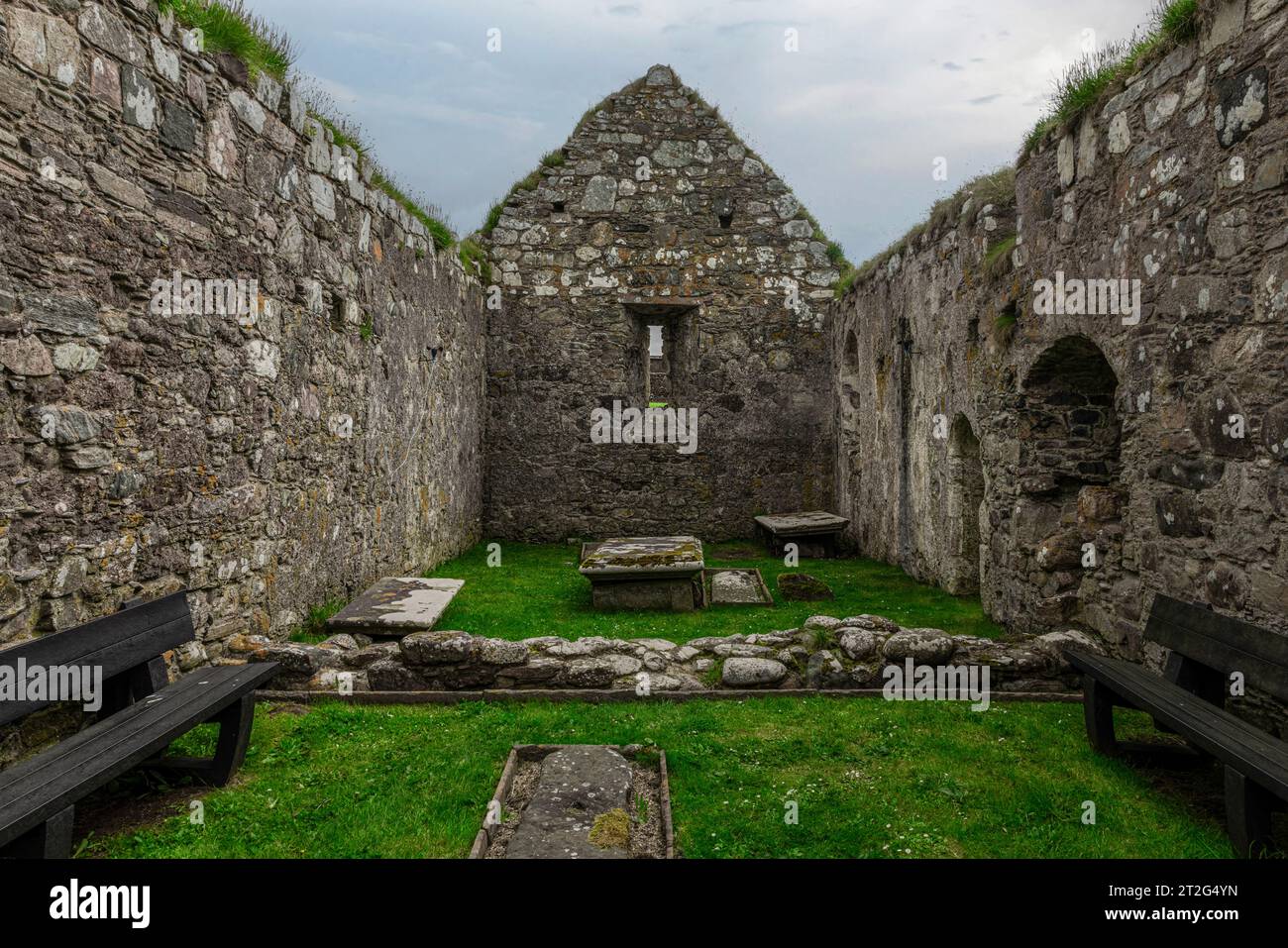 St Columba's Church in Isle of Lewis is one of the few surviving round ...