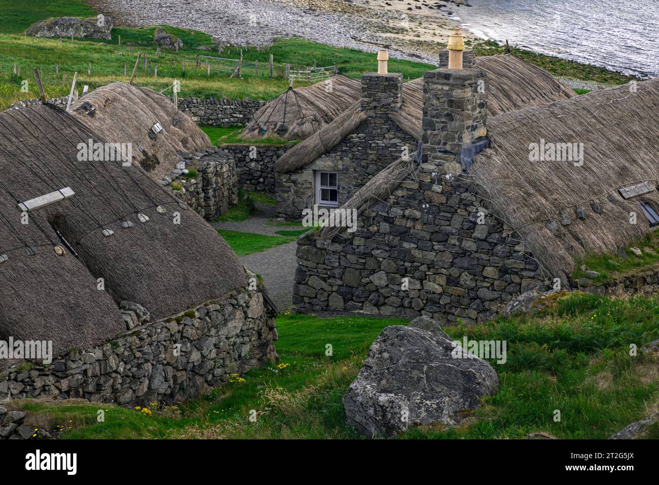 Gearrannan Blackhouse Village is a restored blackhouse village on the ...