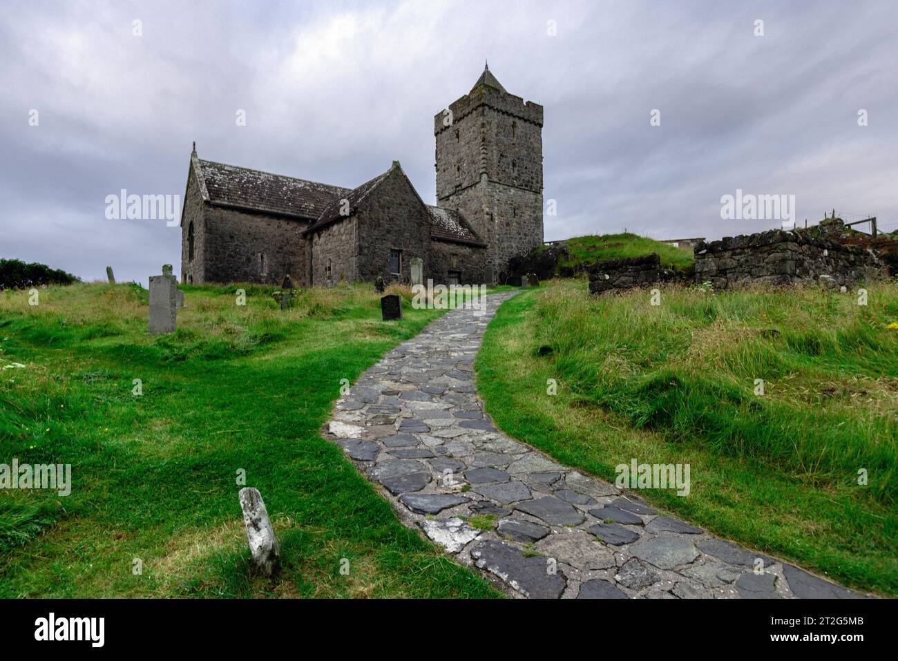 St Clement's Church in Rodel, Isle of Harris, is a medieval church ...