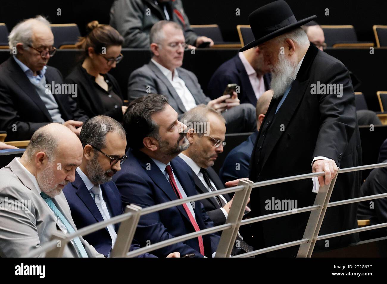 Berlin, Germany. 19th Oct, 2023. Ron Prosor (l-r), Ambassador of Israel ...