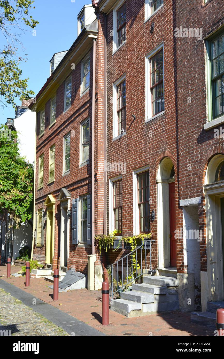 Elfreth s Alley, the oldest residential street in the country, National ...