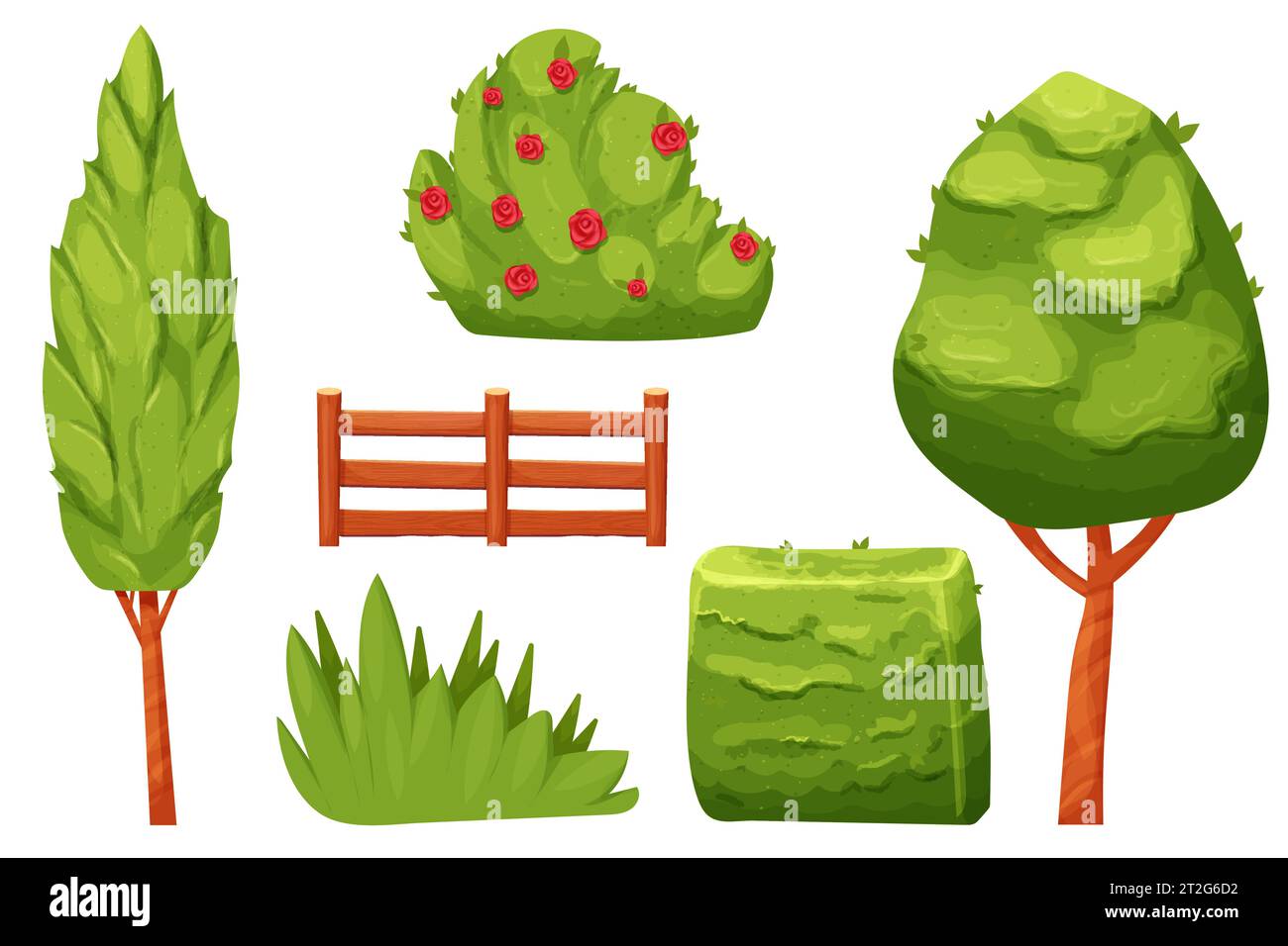 Tree hedge Stock Vector Images - Alamy