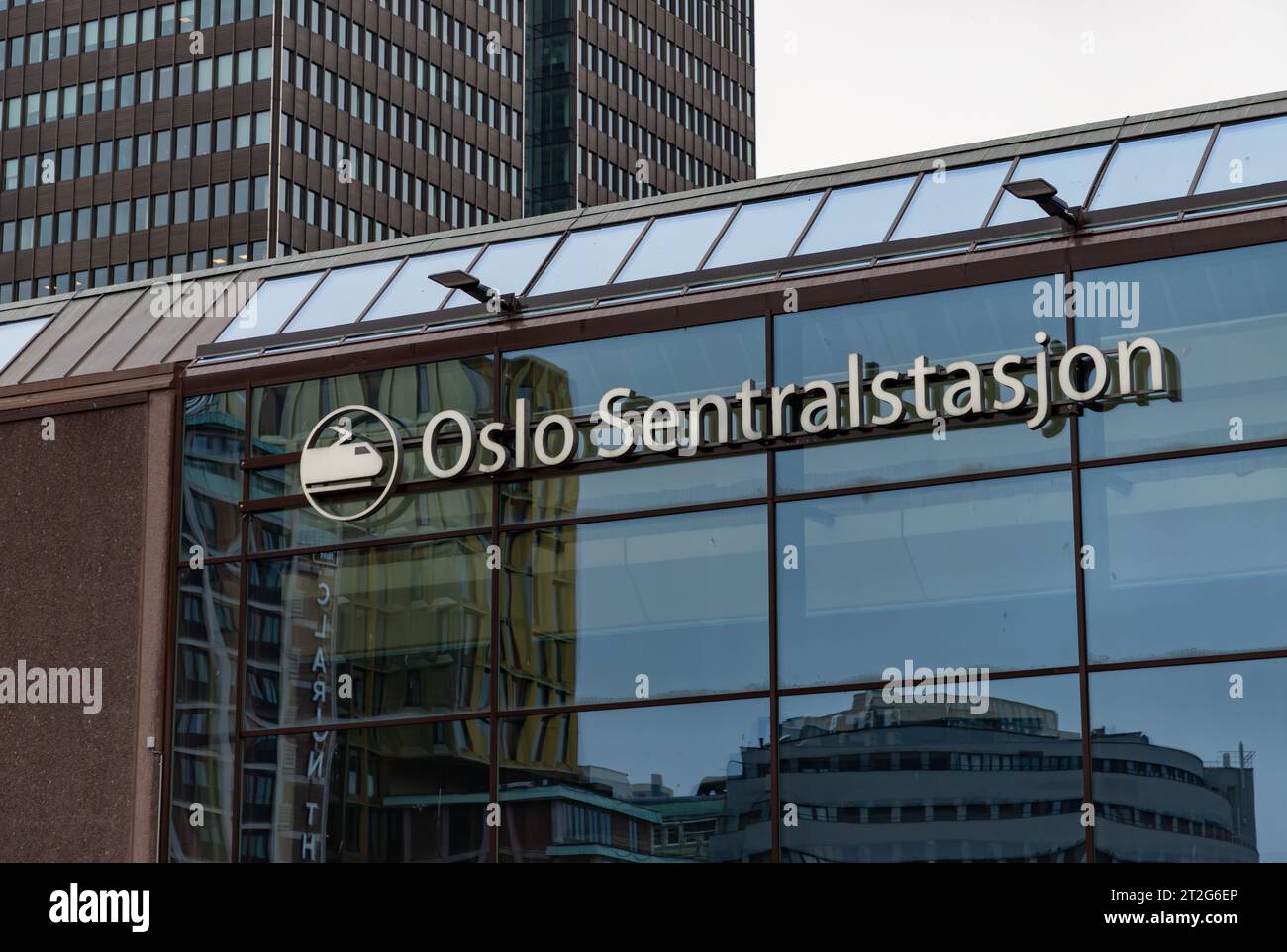A picture of the Oslo Central Station Stock Photo - Alamy