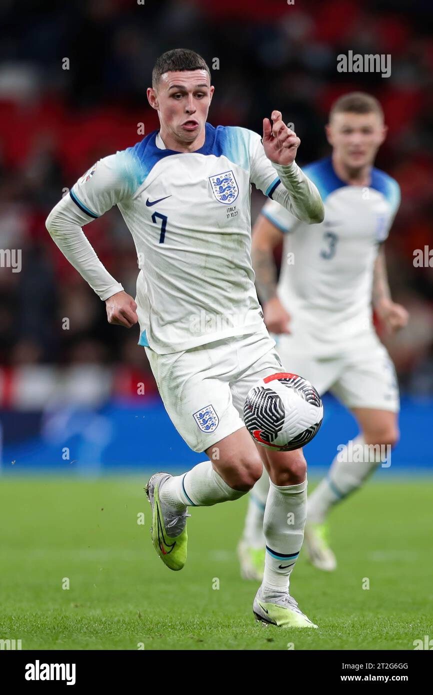 Phil Foden of England seen in action during the European Championship ...