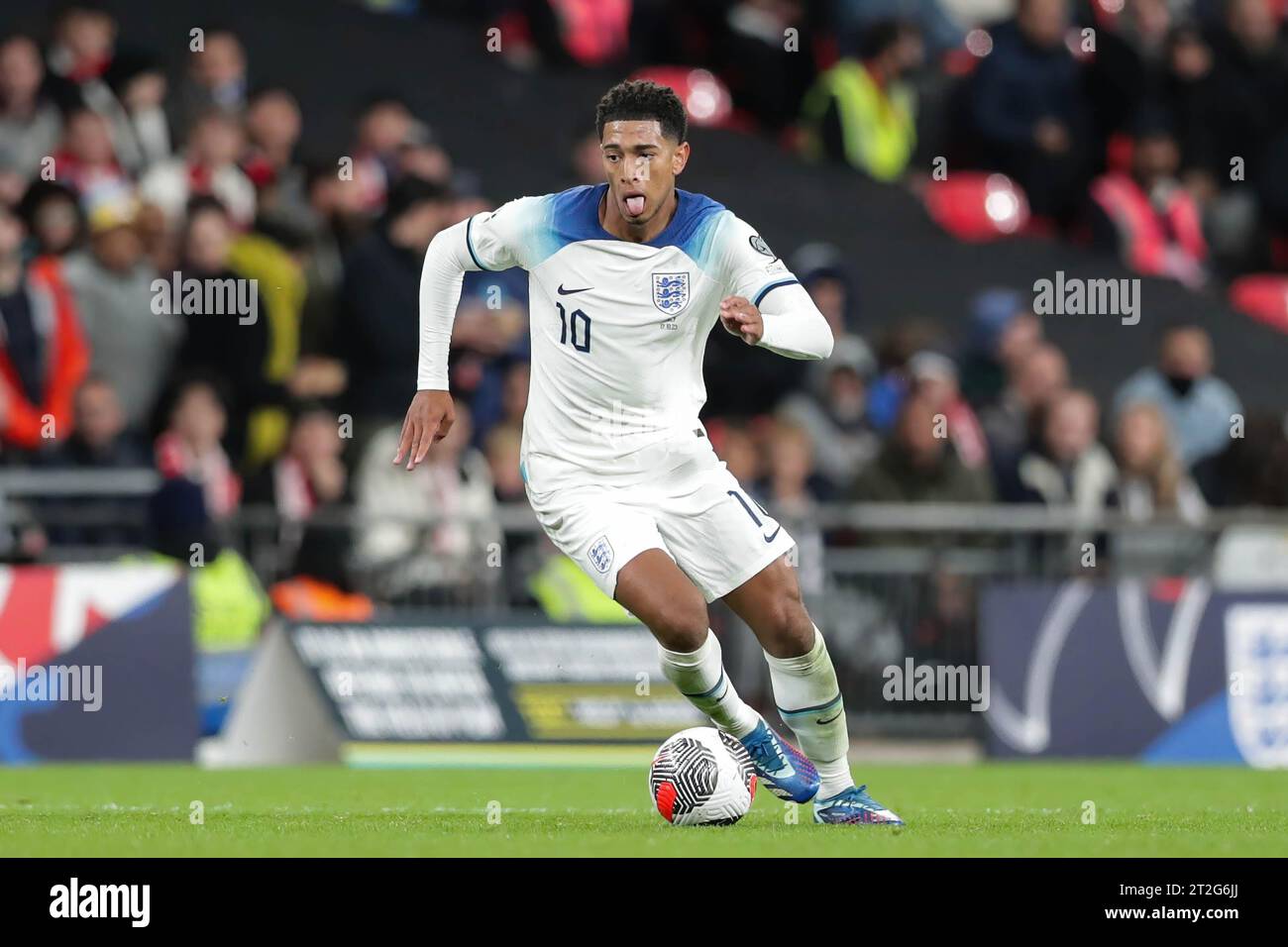 Jude Bellingham of England seen in action during the European ...