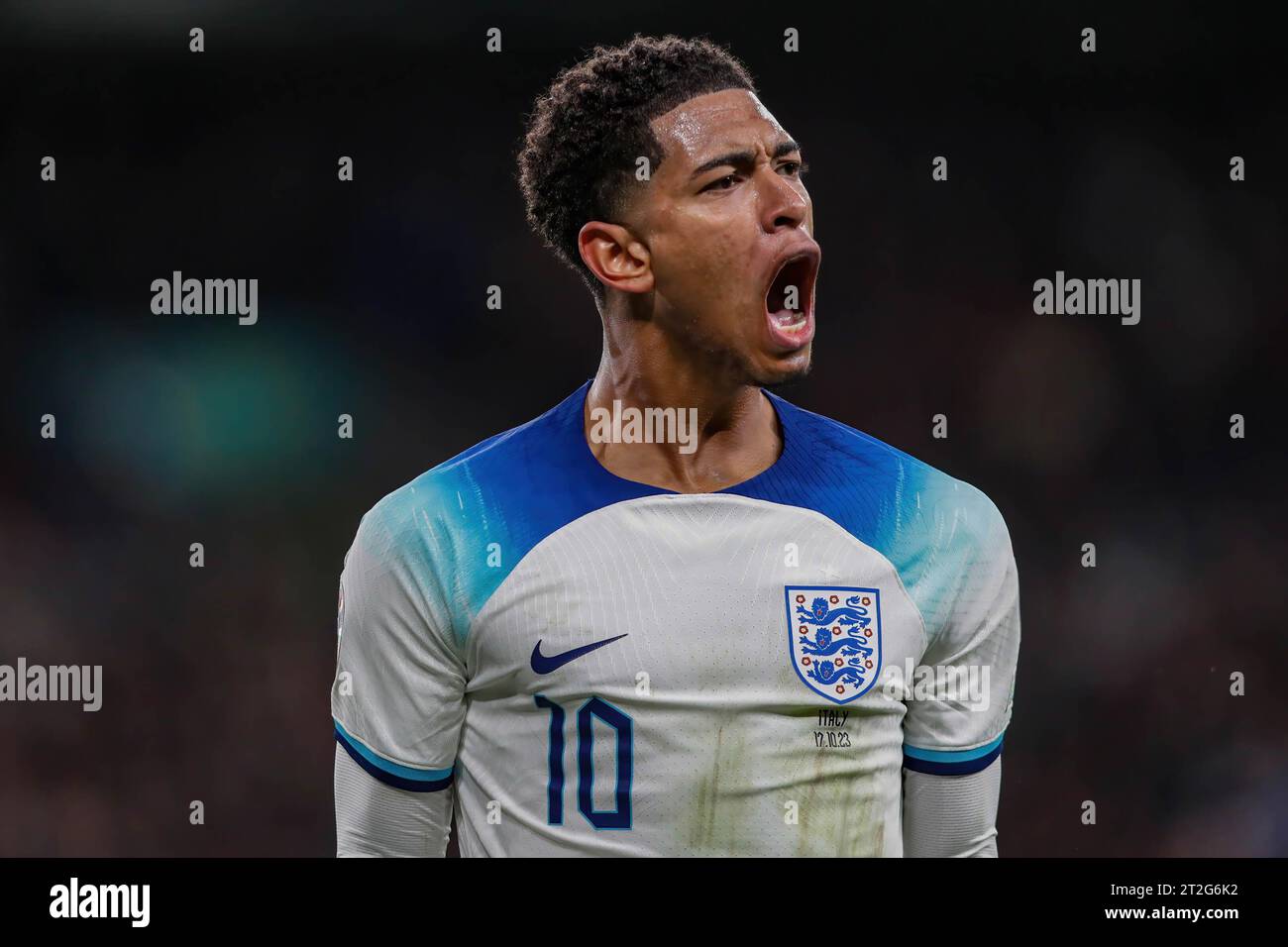 Jude Bellingham of England seen in action during the European ...