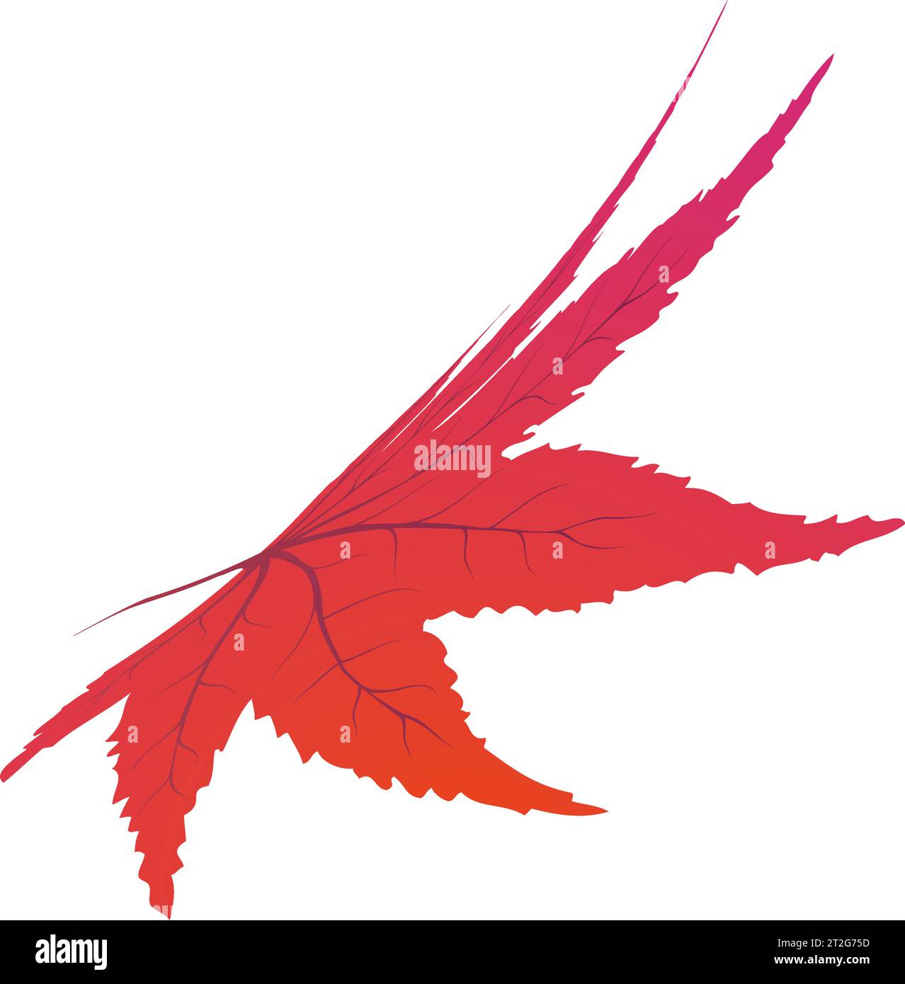 Maple autumn leaf. Element for making fall season designs. Vector ...