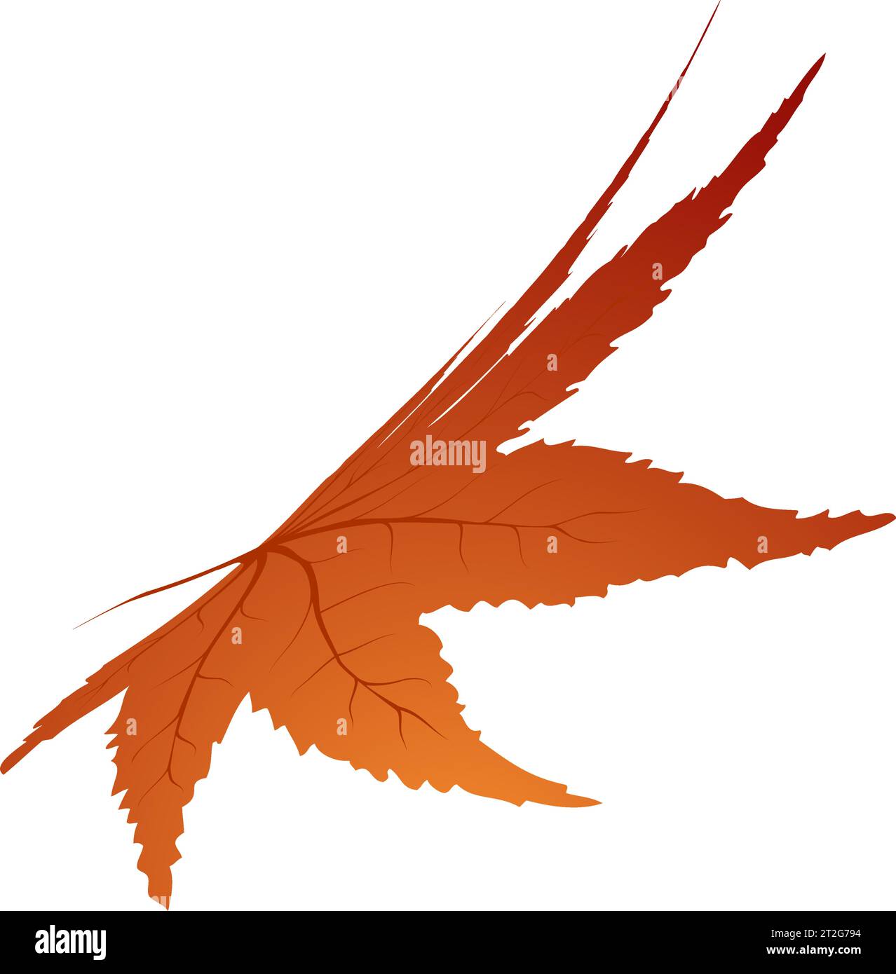 Maple autumn leaf. Element for making fall season designs. Vector ...