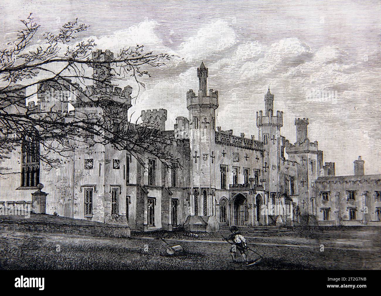 19th Century Illustration Thomastown House, Tipperary Ireland ...