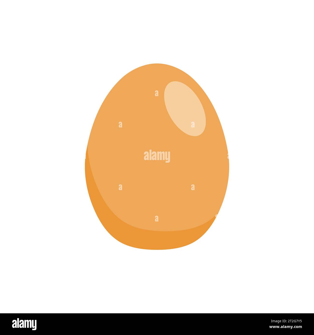 Egg illustration. Simple vector isolated chicken egg. One egg Stock ...