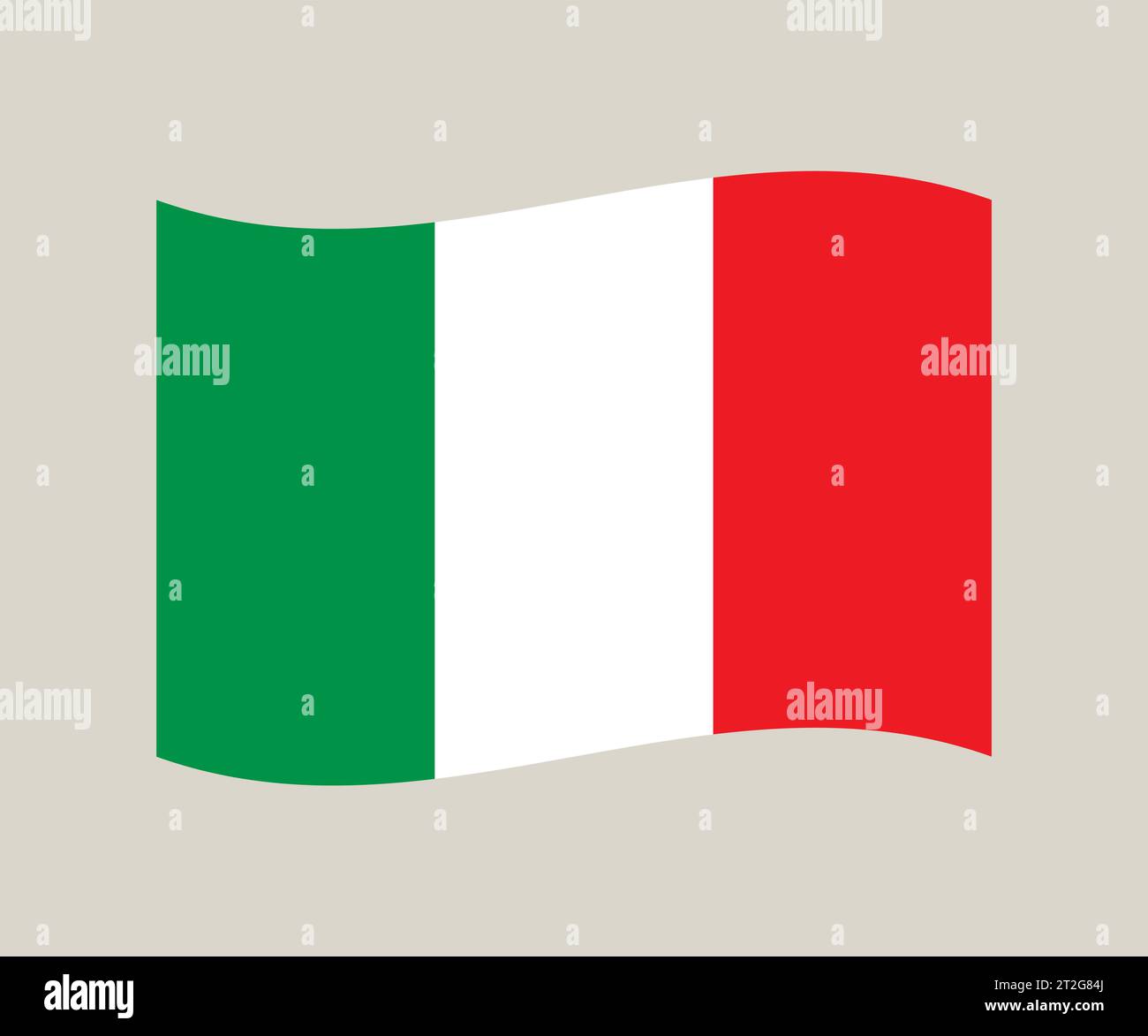 Flag of Italy Country Vector Illustration Emblem Stock Vector Image ...