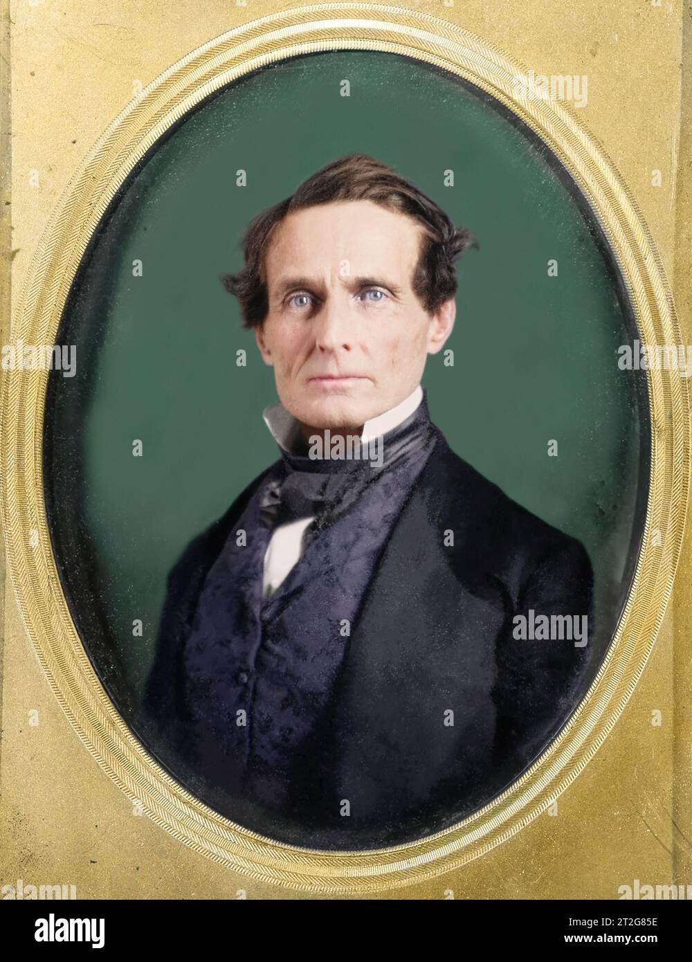 Jefferson Davis. Circa 1853. Daguerreotype Stock Photo - Alamy