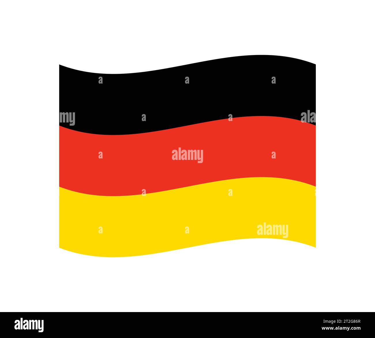 Flag of Germany Country Vector Illustration Emblem Stock Vector Image ...