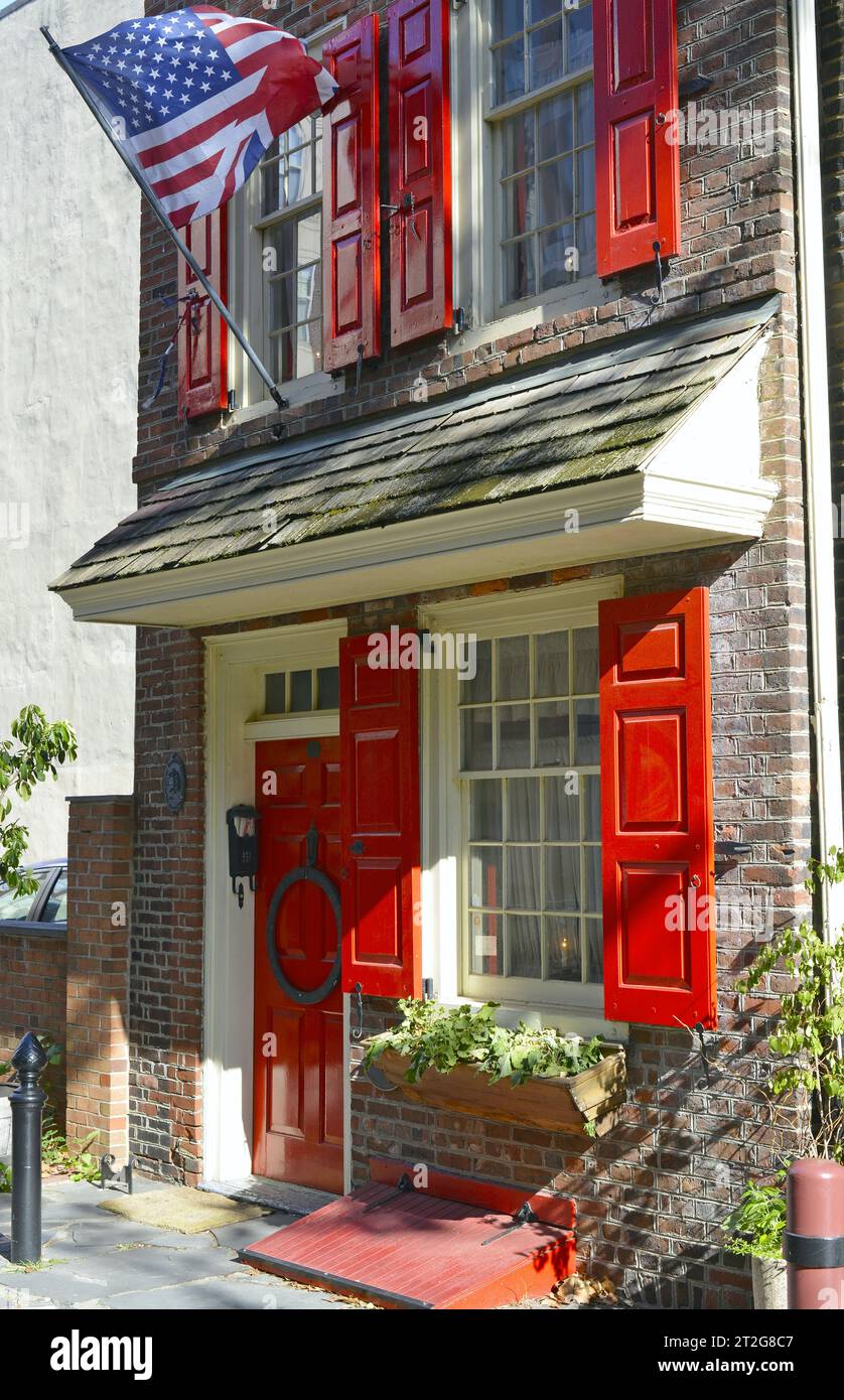 Elfreth s Alley, the oldest residential street in the country, National ...