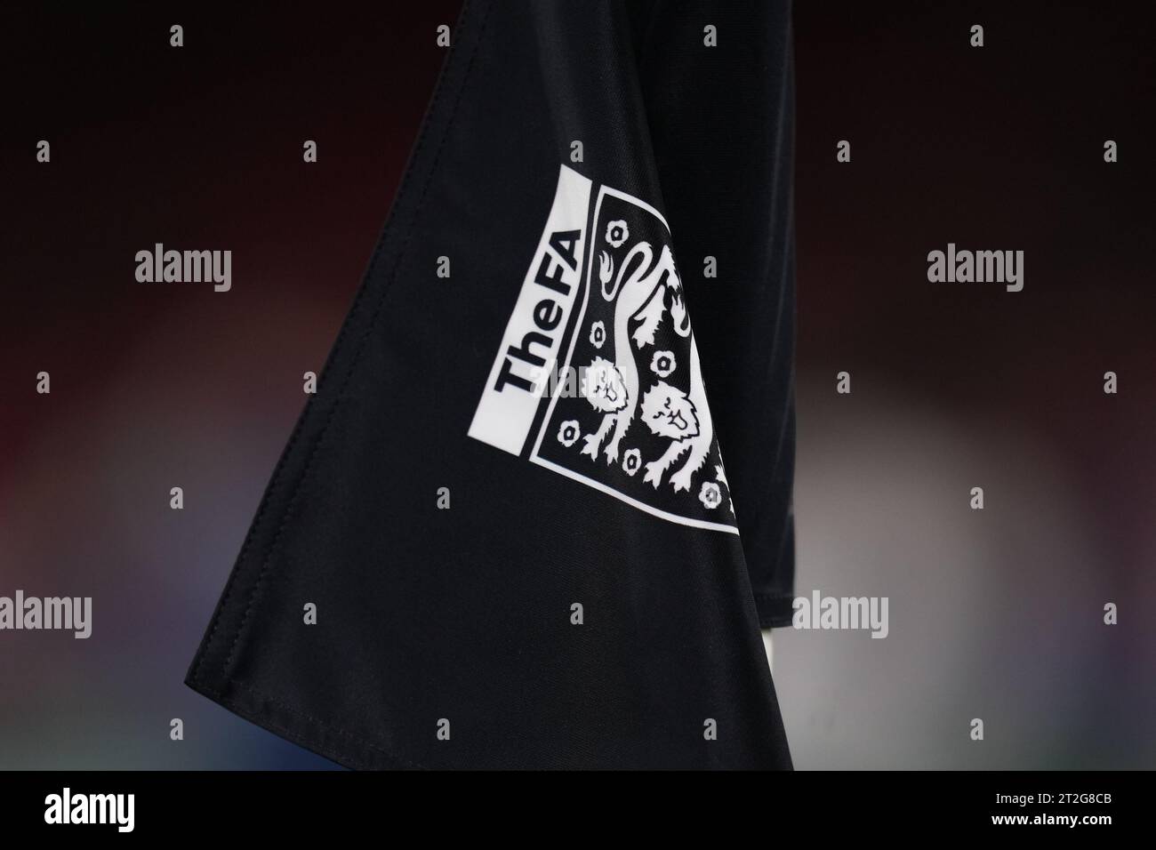 London, UK. 17th Oct, 2023. General view of an FA corner flag ahead of ...