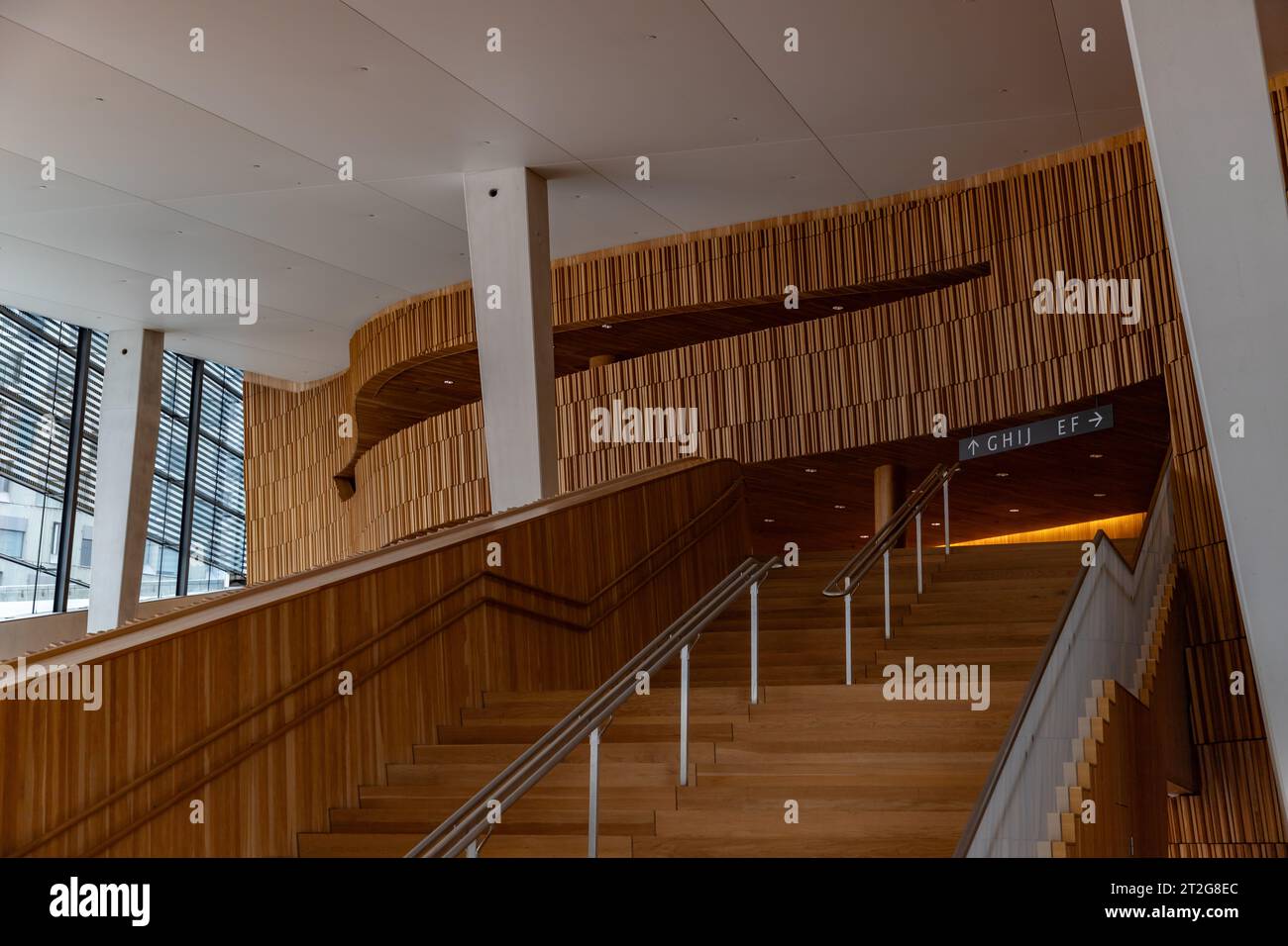 A picture of the interior design of the Oslo Opera House Stock Photo ...