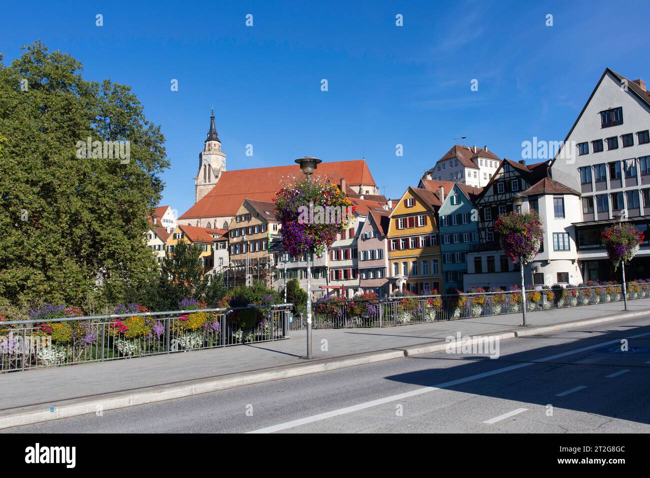 River Neckar in the historic town of Tubingen, Germany Stock Photo - Alamy
