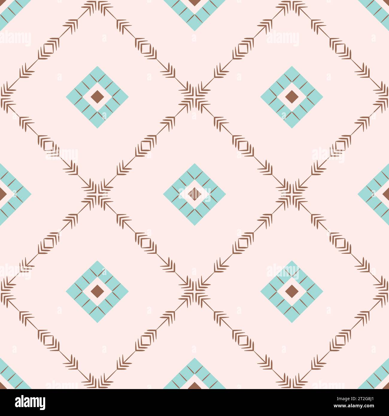 Aztec ethnic seamless pattern. Simple native American tribal checkered ...