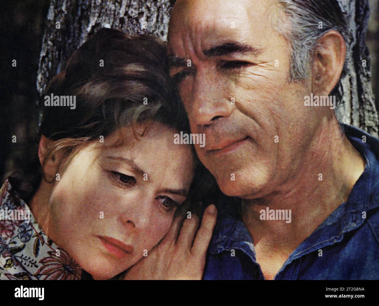 Ingrid Berman, Anthony Quinn, on-set of the film, "A Walk in the Spring ...