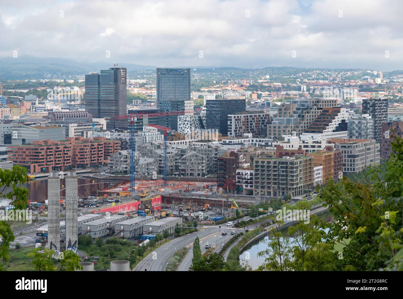 A picture of the downtown or Old Oslo district, also named as Gamle ...