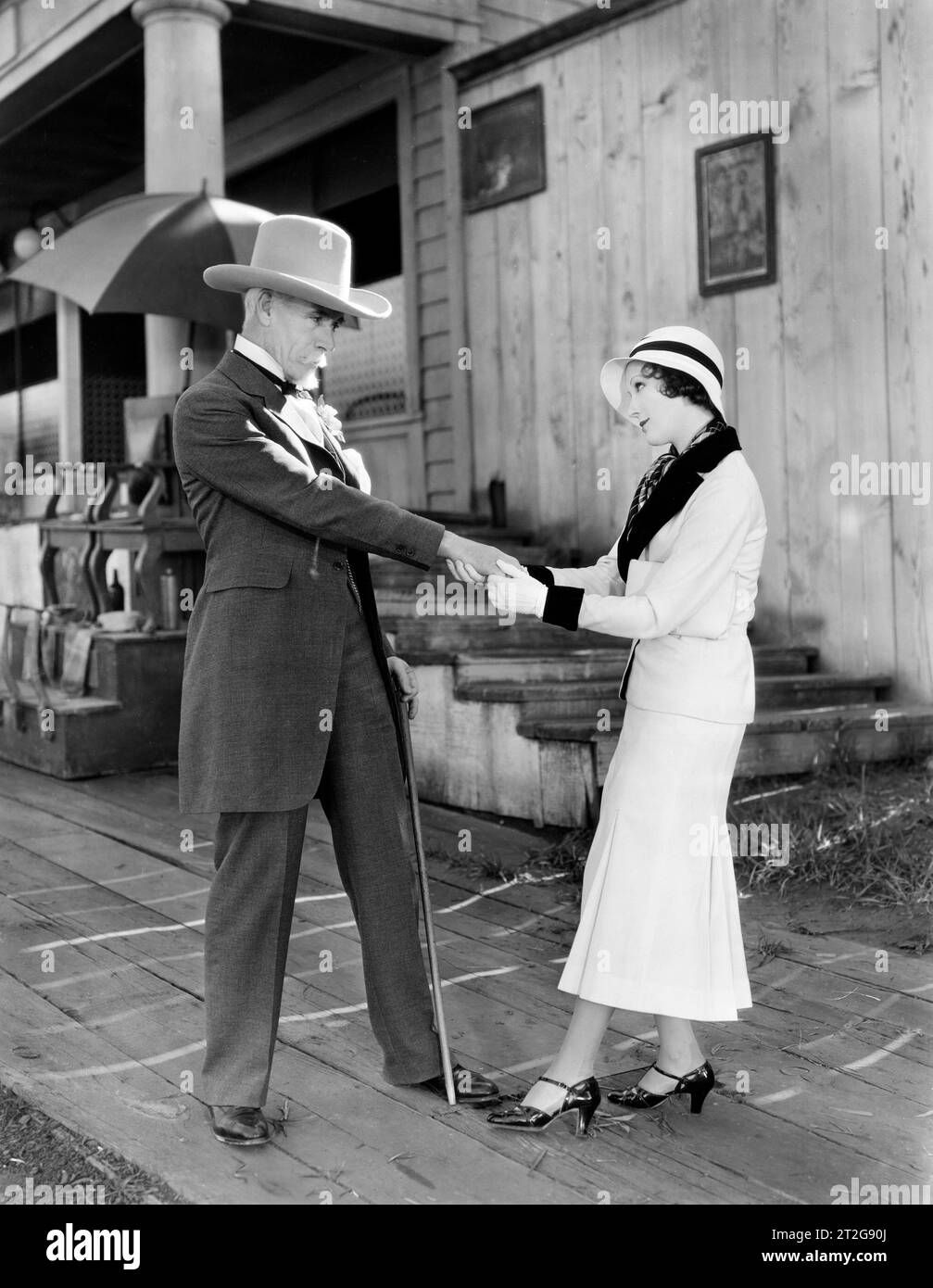 Lewis Stone, Dorothy Jordan, on-set of the film, "The Wet Parade", MGM ...