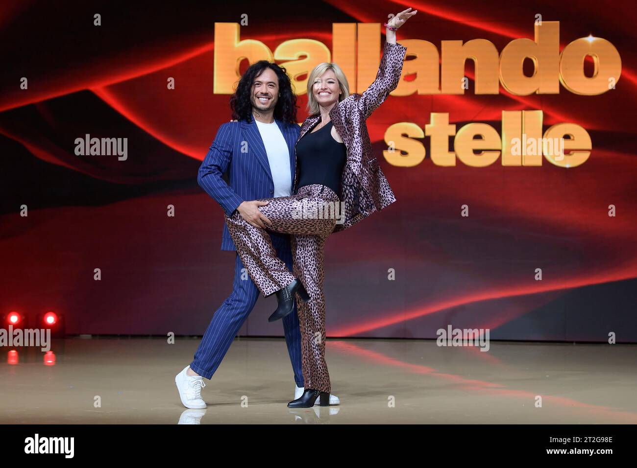 Rome, Italy. 19th Oct, 2023. Moreno Porcu (l) and Carlotta Mantovan (r ...