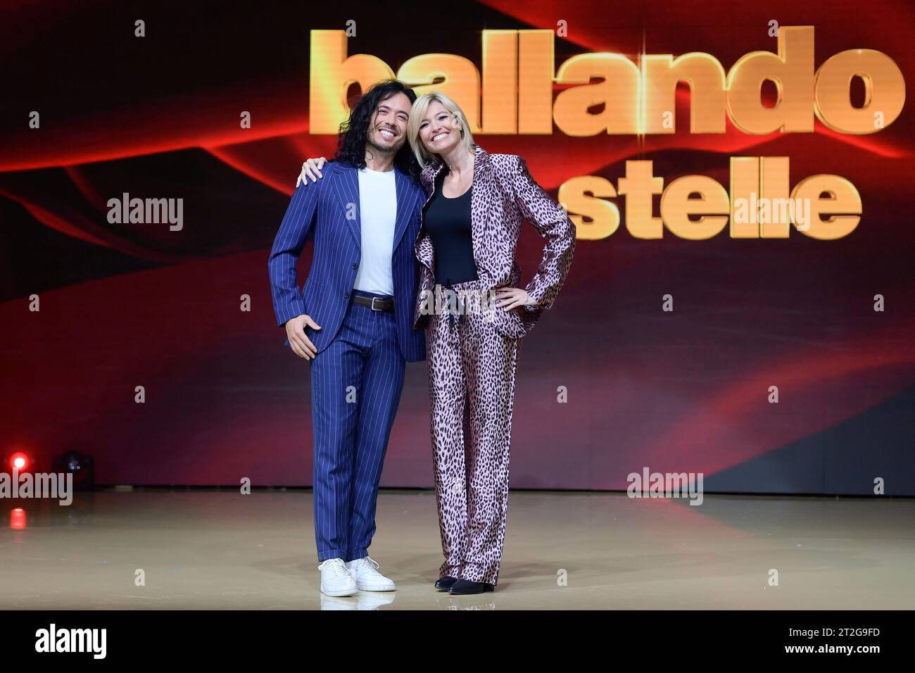 Rome, Italy. 19th Oct, 2023. Moreno Porcu (l) and Carlotta Mantovan (r ...