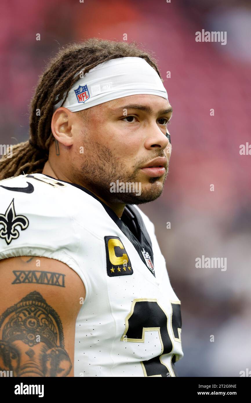 New Orleans Saints safety Tyrann Mathieu (32) warms up before an NFL ...