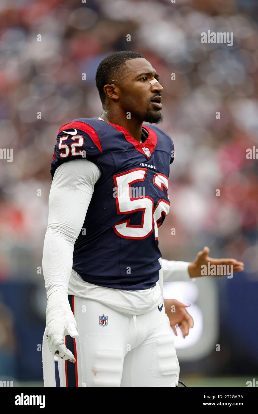 Houston Texans defensive end Jonathan Greenard (52) during an NFL ...