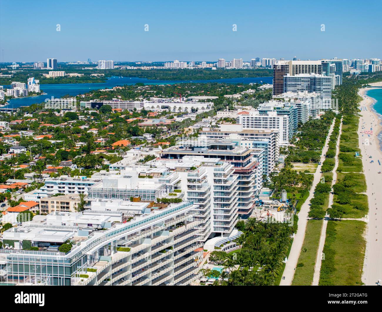 Aerial photo condominiums on Surfside Beach Florida Stock Photo - Alamy