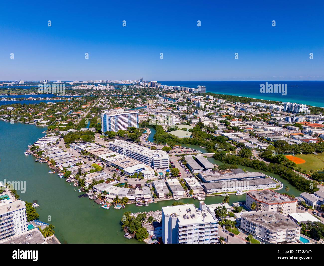 Drone aerial view miami beach hi-res stock photography and images - Alamy