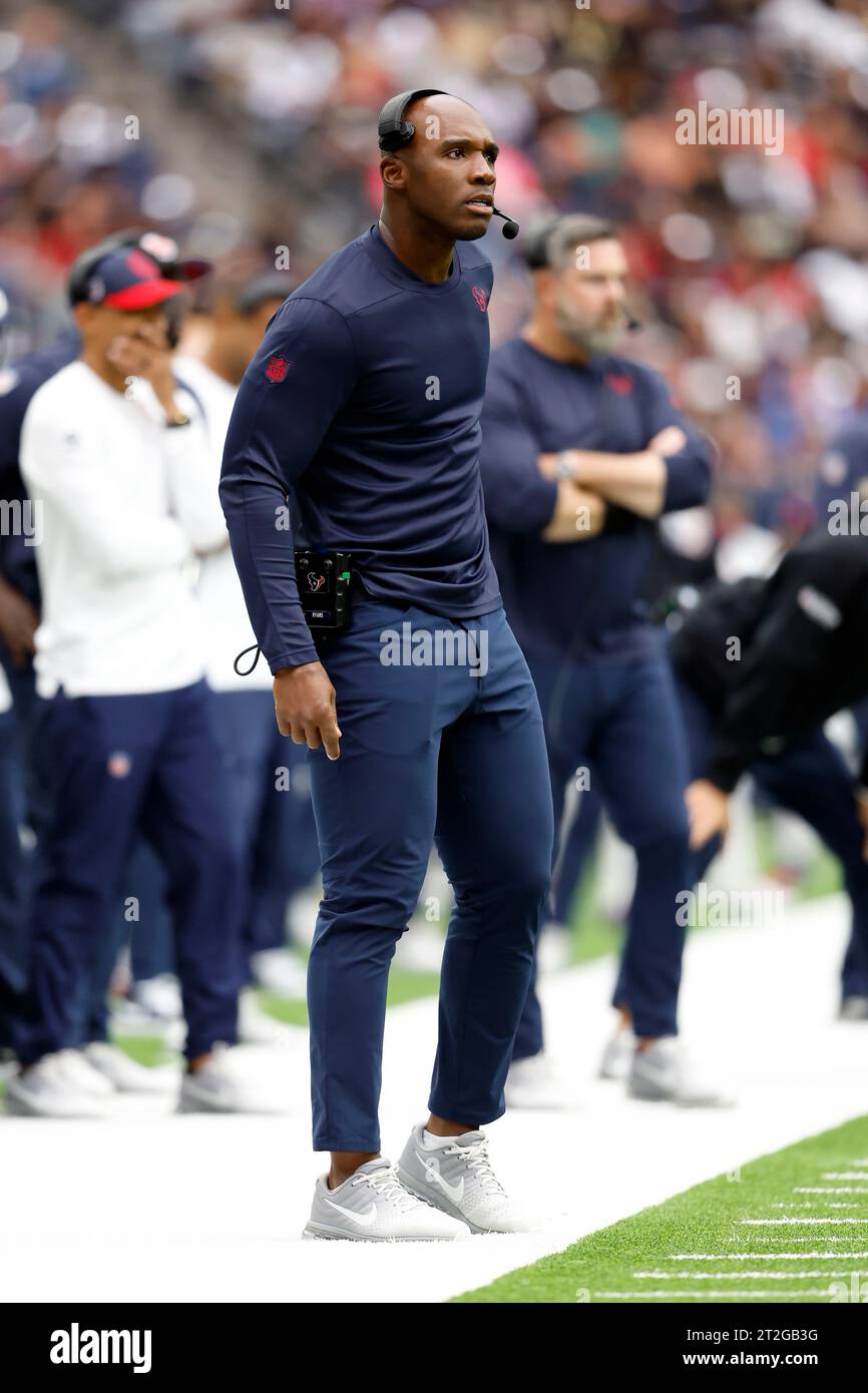 Houston Texans head coach DeMeco Ryans during an NFL football game against the New Orleans ...