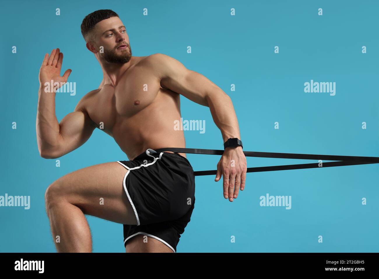 Resistance band running hi-res stock photography and images - Alamy