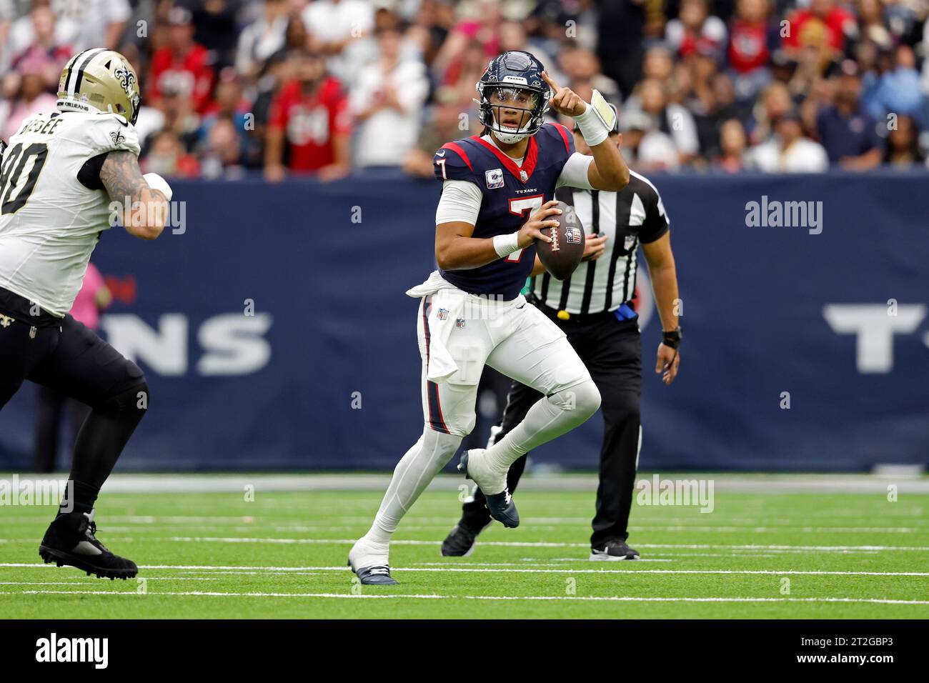 Houston Texans quarterback C.J. Stroud (7) during an NFL football game ...