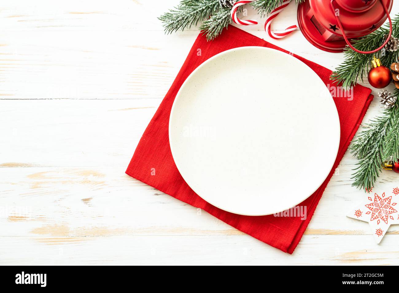Christmas table with holiday food background Stock Photo - Alamy