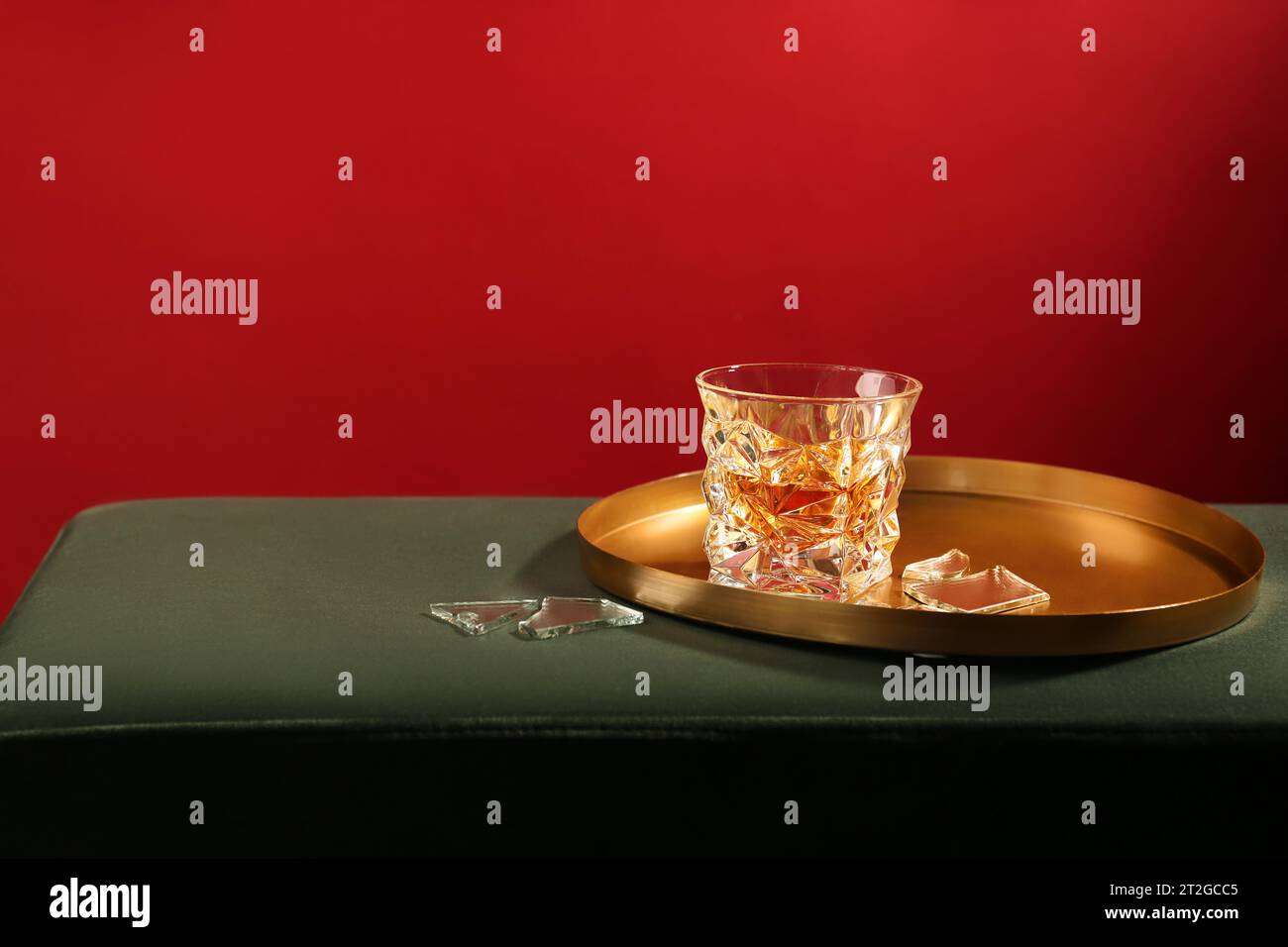 Broken glass drink whiskey hi-res stock photography and images - Alamy