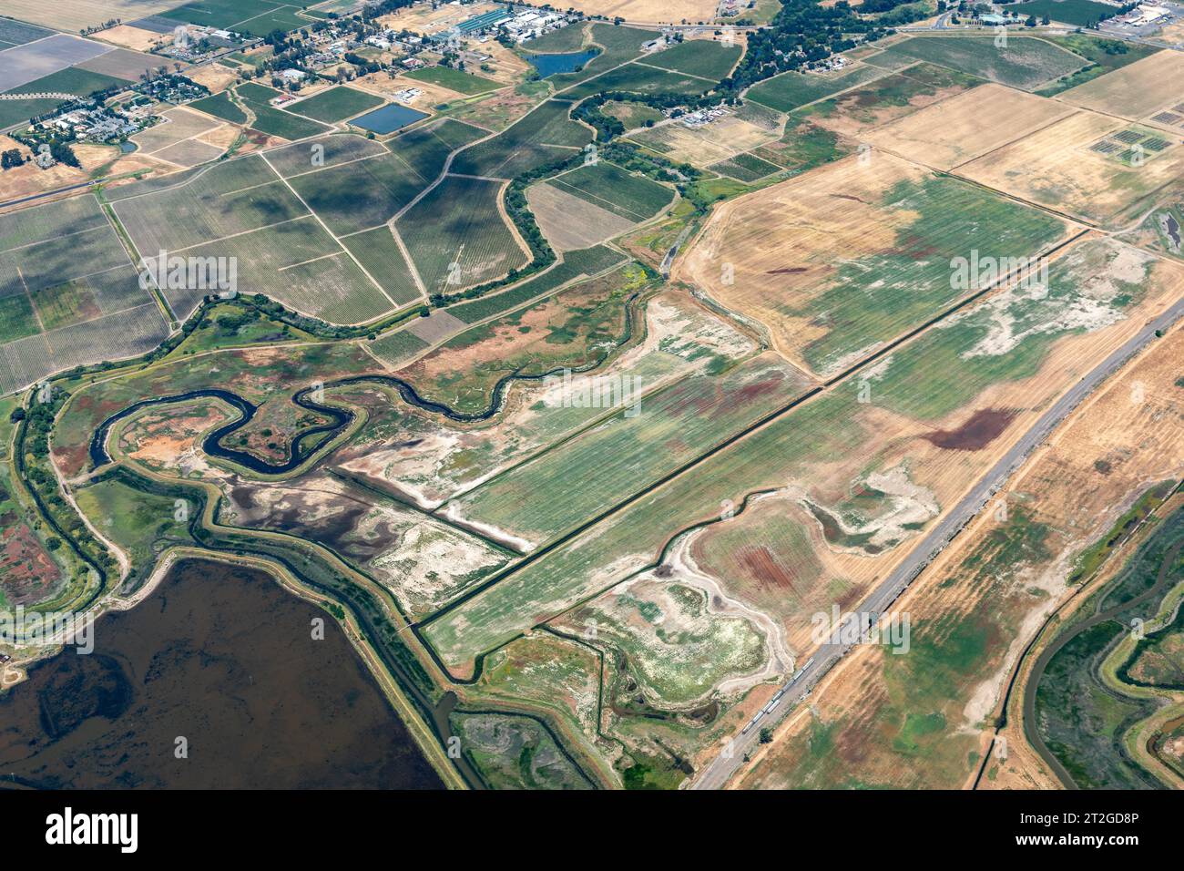 Aerial view patterns colors hi-res stock photography and images - Alamy