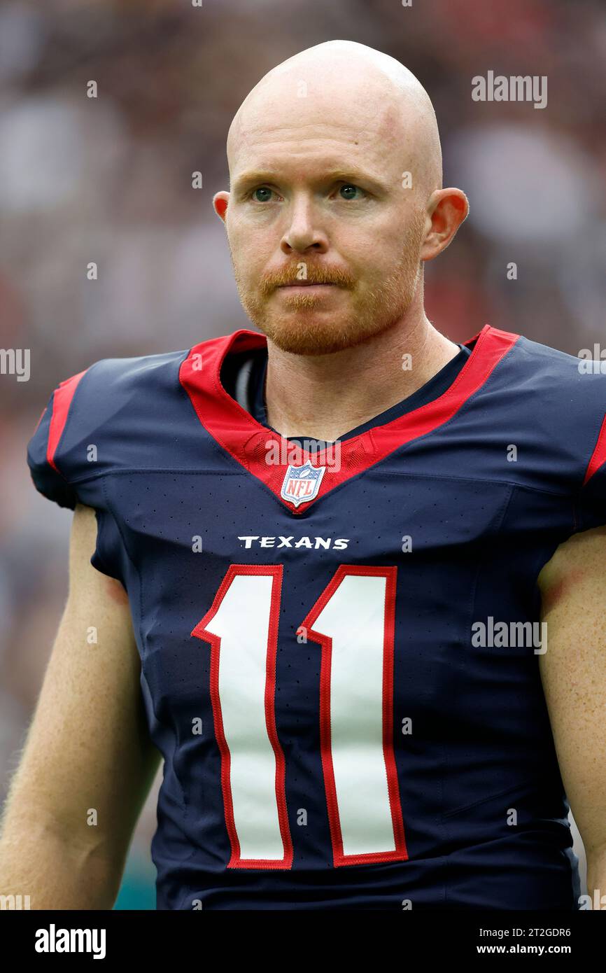 Houston Texans punter Cameron Johnston (11) during an NFL football game ...
